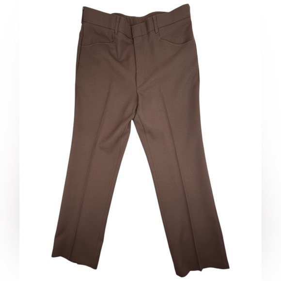 Levi's | Pants | Vintage Levis Mens Action Slacks Staprest Pants Brown ...